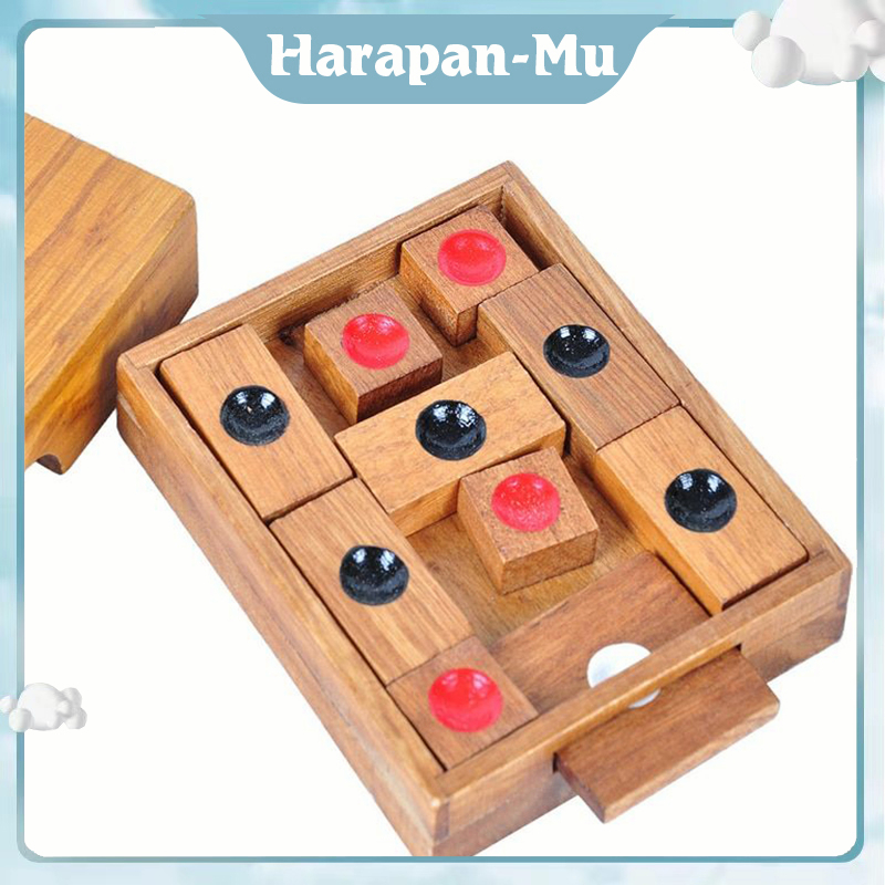 Jual Puzzle Geser Mainan Sliding Puzzle Susun Kayu Huarong Jalan ...