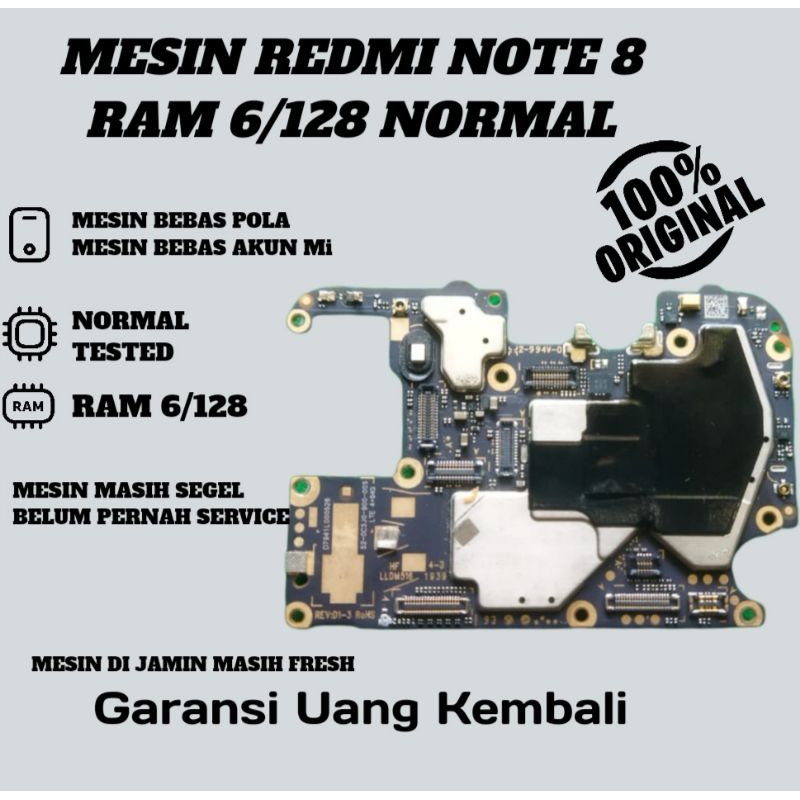 Jual MESIN REDMI NOTE 8 RAM 6/128 NORMAL JAYA TINGGAL PAKAI | Shopee ...