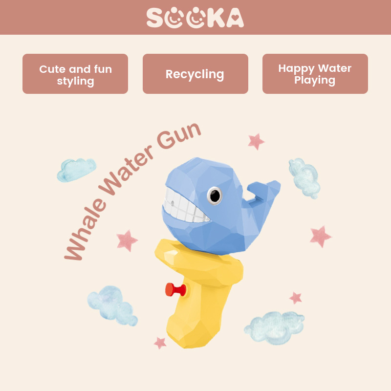Jual SOOKA Whale Water Gun - Pistol Mainan Air Mini Saat Mandi Dengan ...