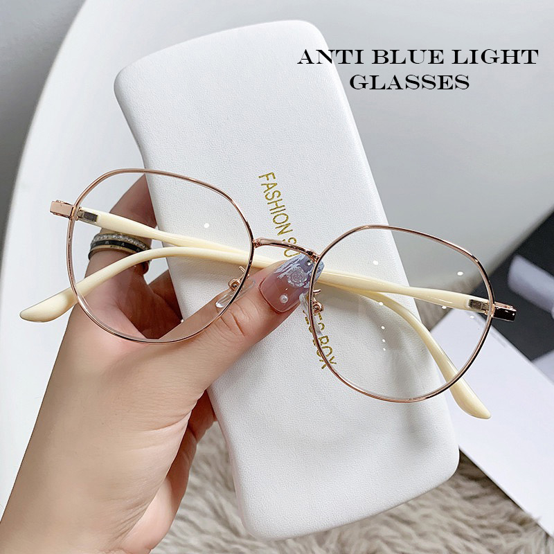 Jual ED - KACAMATA ANTI BLUE LIGHT MODEL FASHION KOREA / EYEGLASSES ANTI RADIASI | Shopee Indonesia
