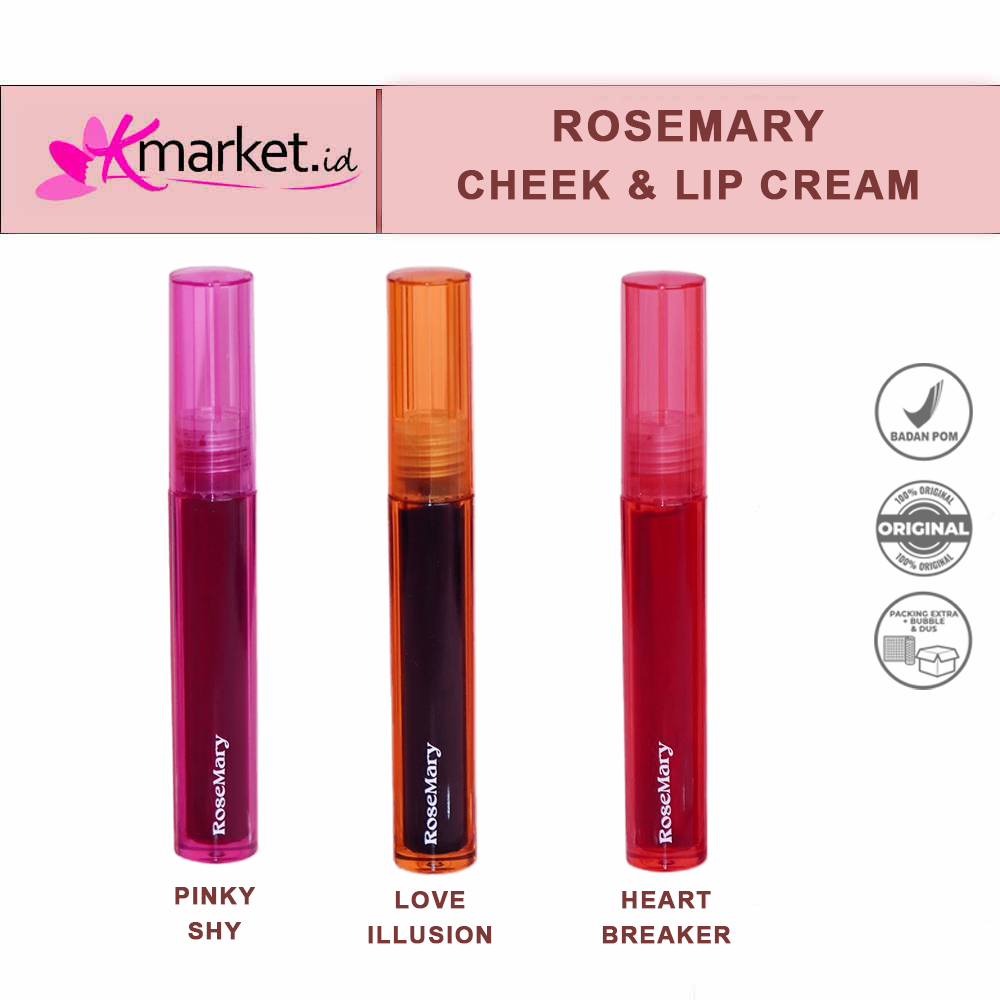 Jual ROSEMARY Velvet Glow Watery Tint | Water Lip Tint | Shopee Indonesia