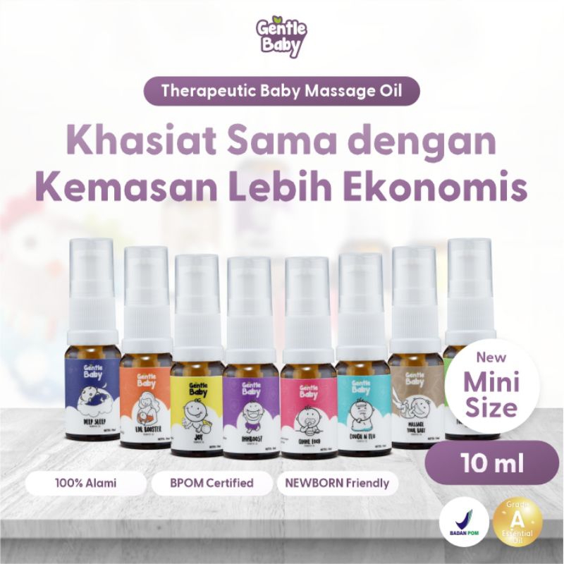 Jual Gentle Baby Oil Kemasan 10ml | Shopee Indonesia