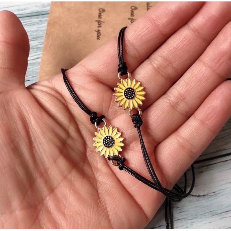 Jual Gelang SunFlower Astetic | Gelang pasangan | Gelang persahabatan ...