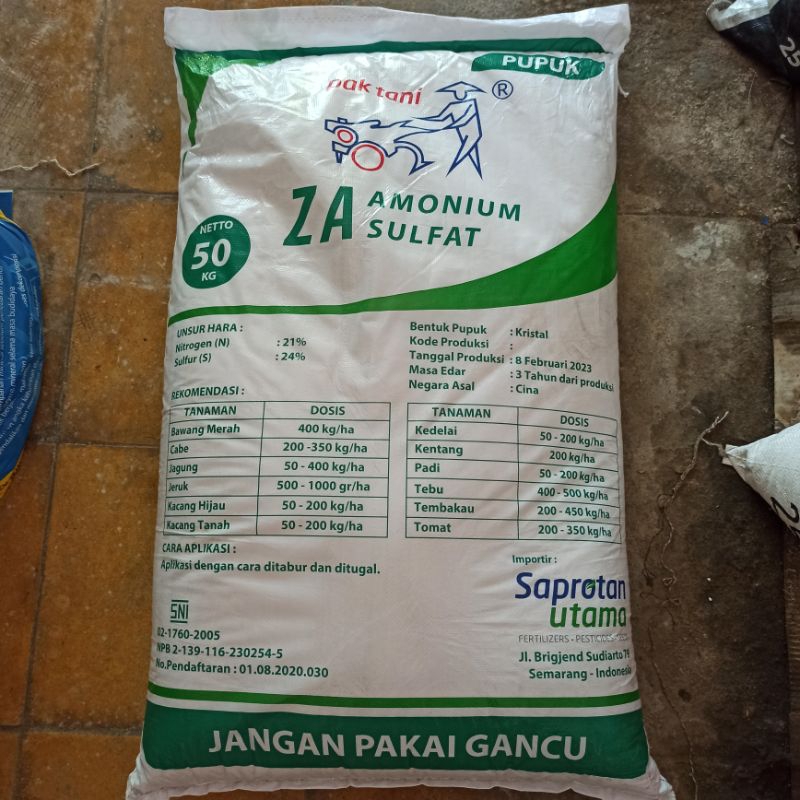Jual Pupuk ZA pak tani amonium zulfat 1kg. repacking | Shopee Indonesia
