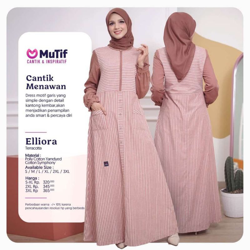 Jual Gamis Elliora Terracotta - TC By Mutif | Shopee Indonesia