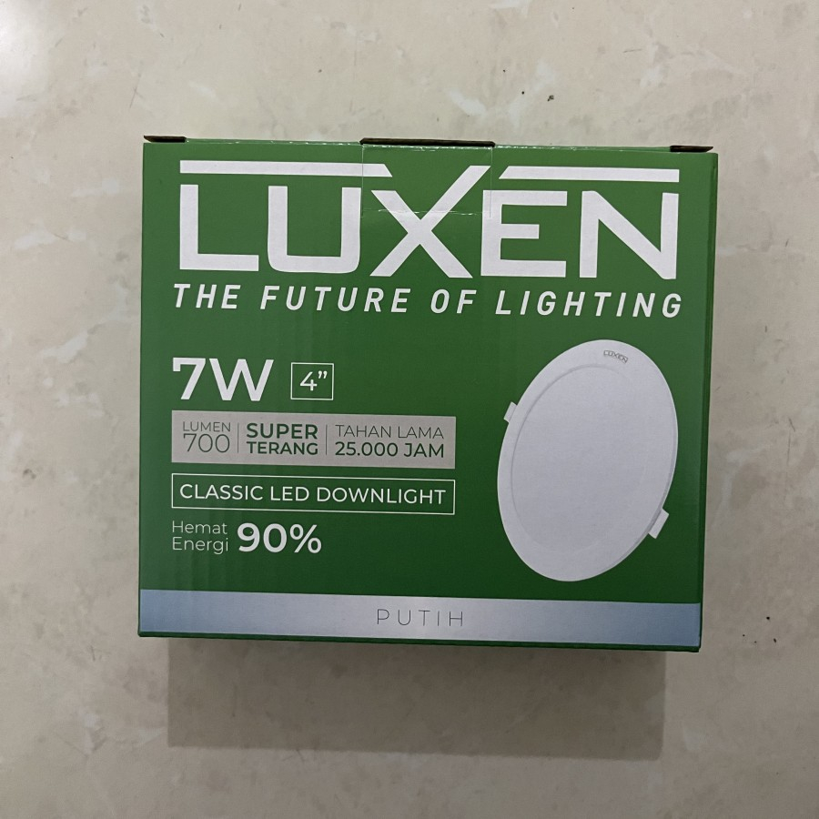 Jual Lampu LUXEN LED Panel 7W 4" GALAXY/CLASSIC BULAT INBOW Downlight ...