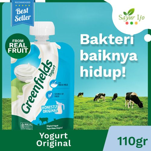 Jual Greenfields Yogurt Original 110 Gram / Pack Rasa Asli Susu Olahan ...