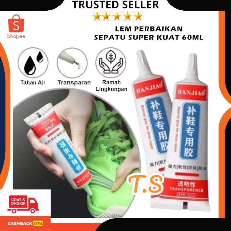 Jual LEM PEREKAT SEPATU BAIHERE / HANJIAO / BULAIEN 60ML SUPER KUAT ...