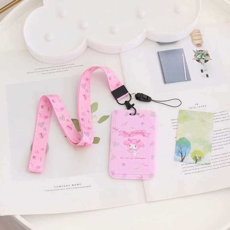 Jual Sanrio Hard Case Holder Kartu ID / ID Card Tali Karakter Kartun ...