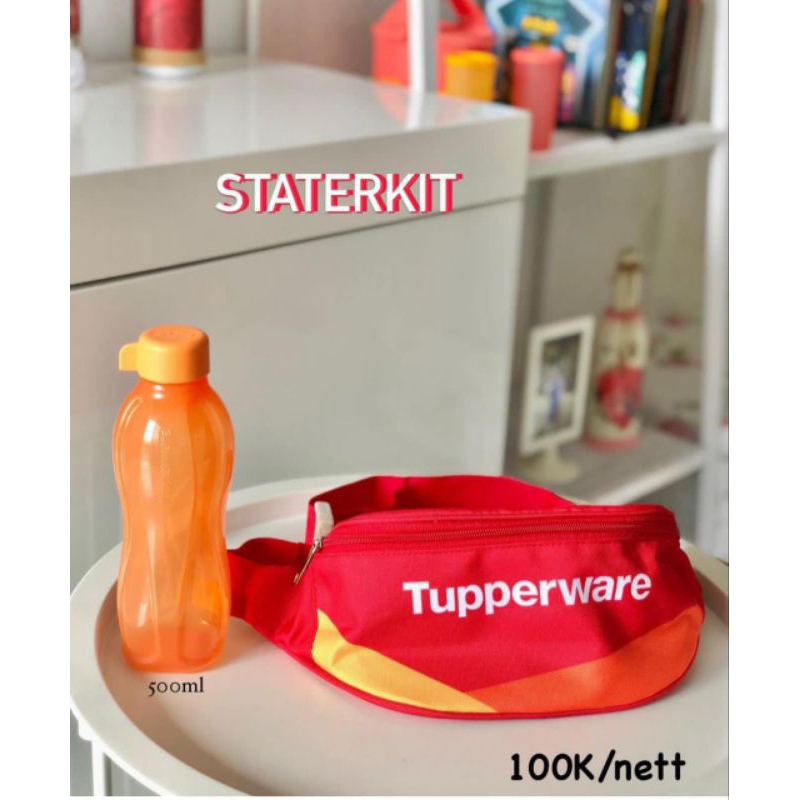Jual PROMO!!! TUPPERWARE STATERKIT ISI TAS DAN ECO BOTTLE 500 ML ...