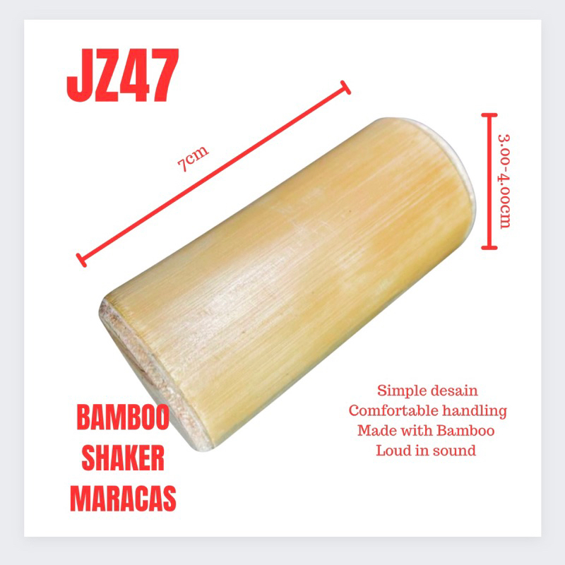 Jual Mini Marakas Bambu Shaker Maracas Percussion JZ47 | Shopee Indonesia