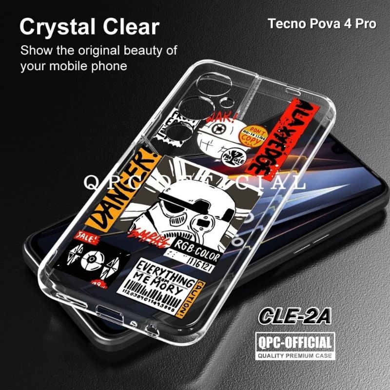 Jual Tecno Pova 4 Tecno Pov 4 Pro Case Gambar Clear Case Bening Softcase Clear Case Tecno Pova 4