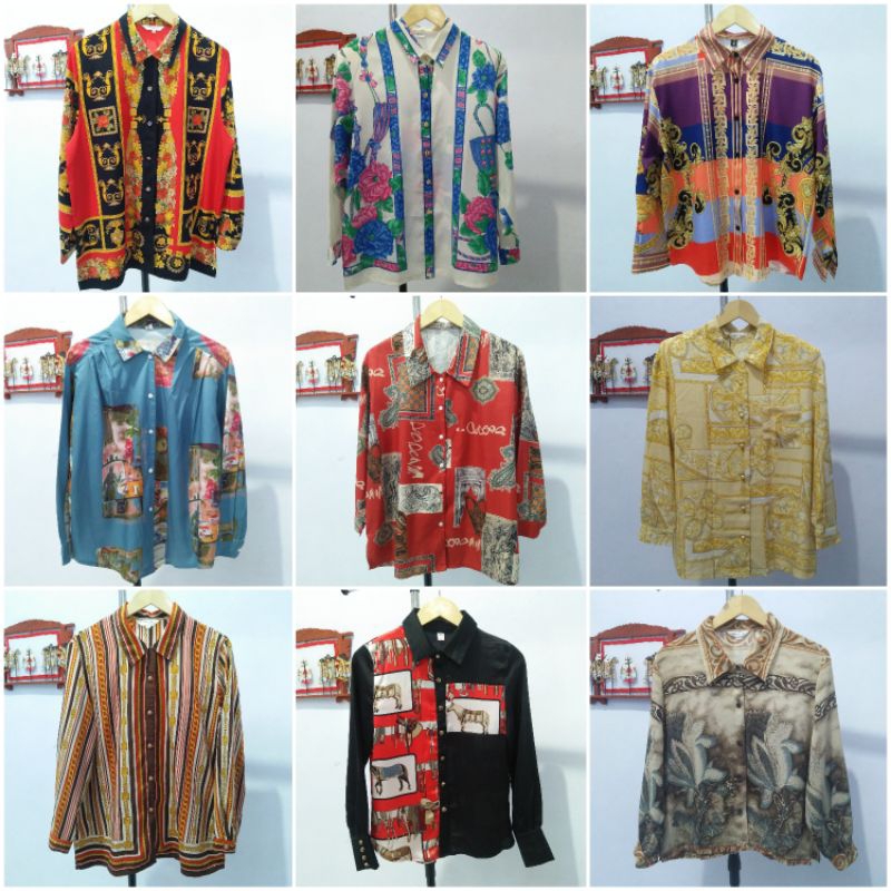 Jual Kemeja Vintage Motif | Shopee Indonesia