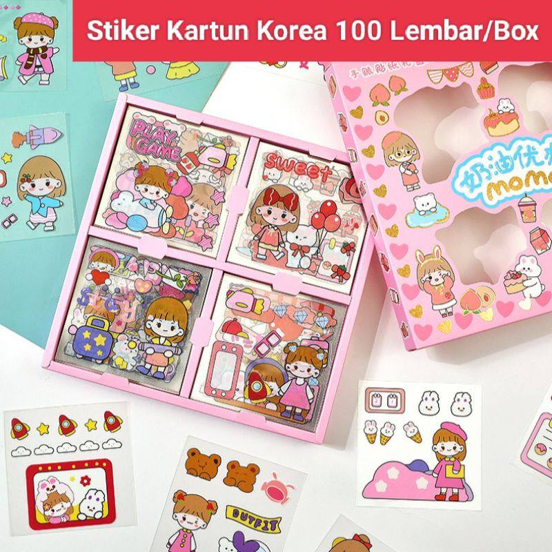 Jual Sticker besar stiker momo dan sticker isi 100pcs | Sticker Momo 1 ...