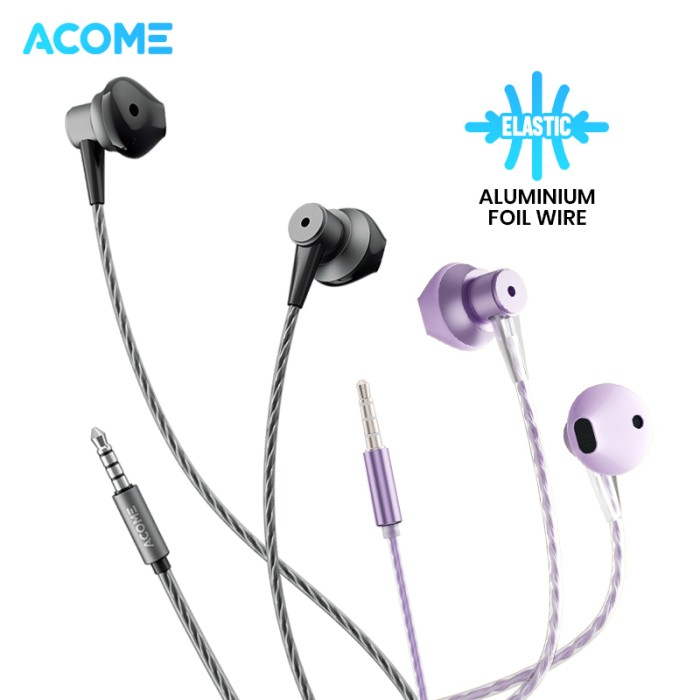 Jual ACOME AW08 Wired Earphone Headset Aluminum Alloy Garansi Resmi ...