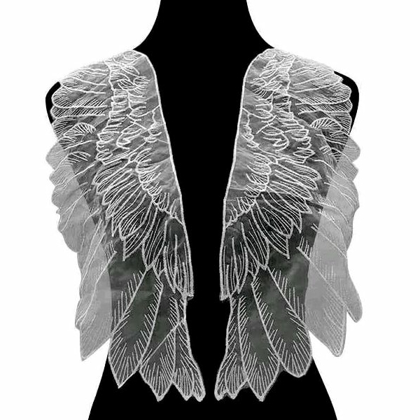 Jual WING EMBROIDERY/PATCH BORDIR MOTIF SAYAP/WING PATCH/WING APPLIQUE ...