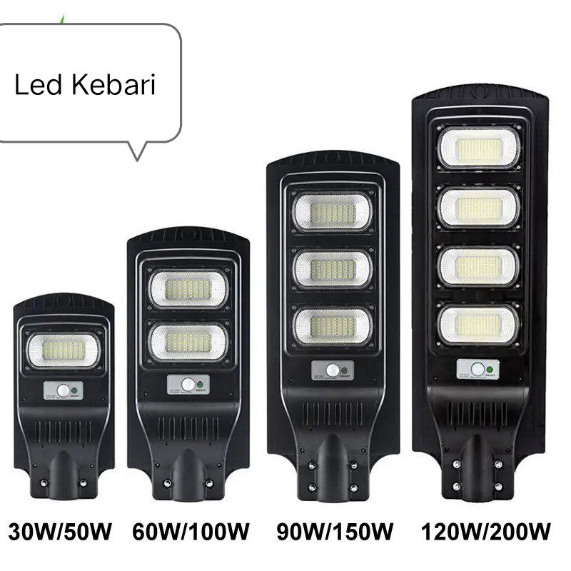 Jual Lampu jalan led solar cell 60 W pju tenaga surya 60 Watt | Shopee ...