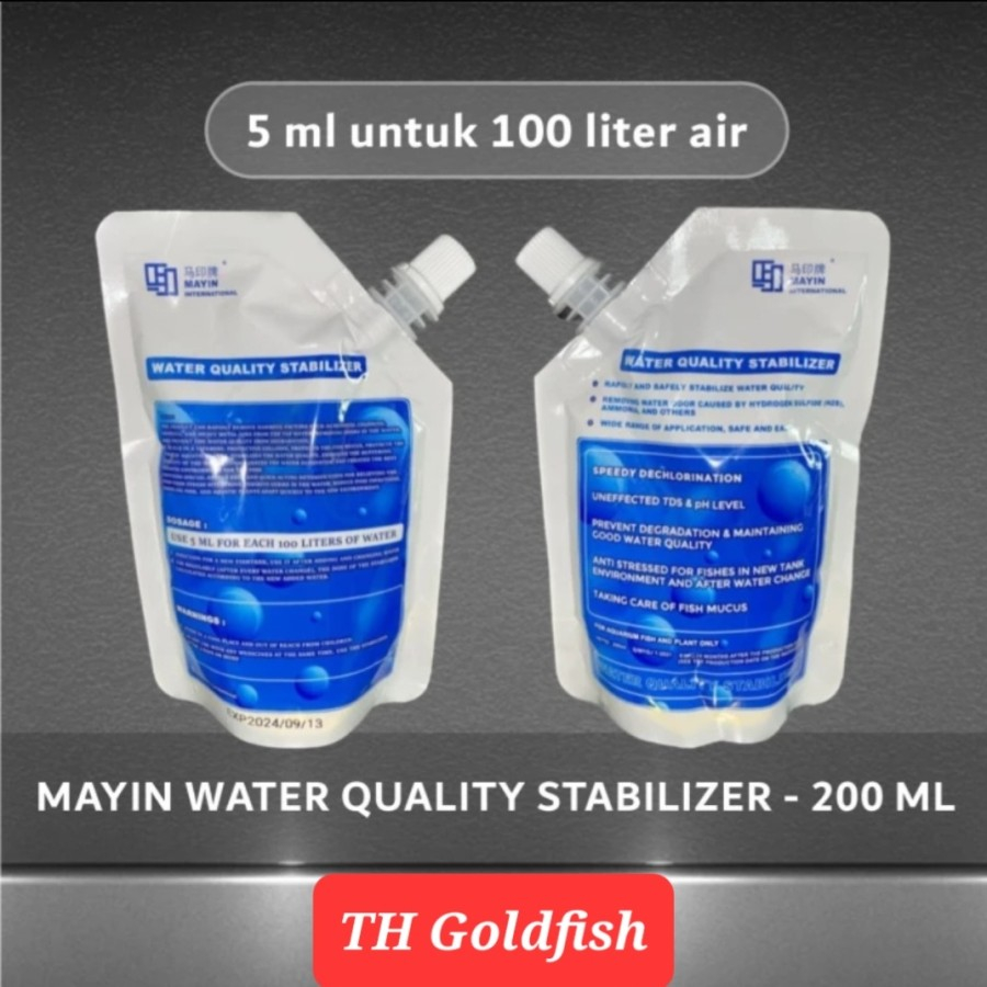 Jual MAYIN Water Quality Stabilizer 200 ml Conditioner Vitamin Amonia ...
