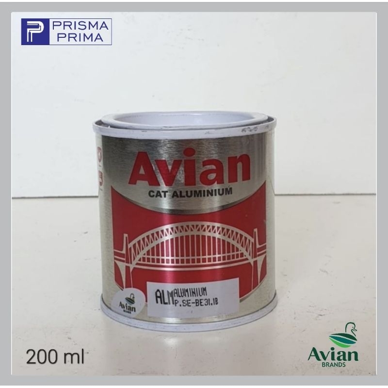 Jual Cat AVIAN Silver Aluminium Chrome Finish 200 cc | Shopee Indonesia