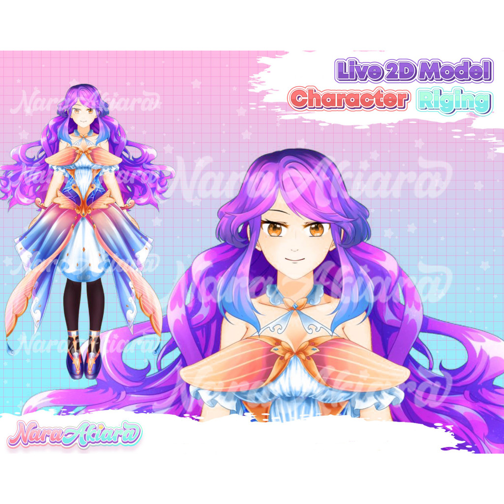 Jual Hadiahkan Diri Anda Karakter Anime Vtuber Model Live2D untuk ...