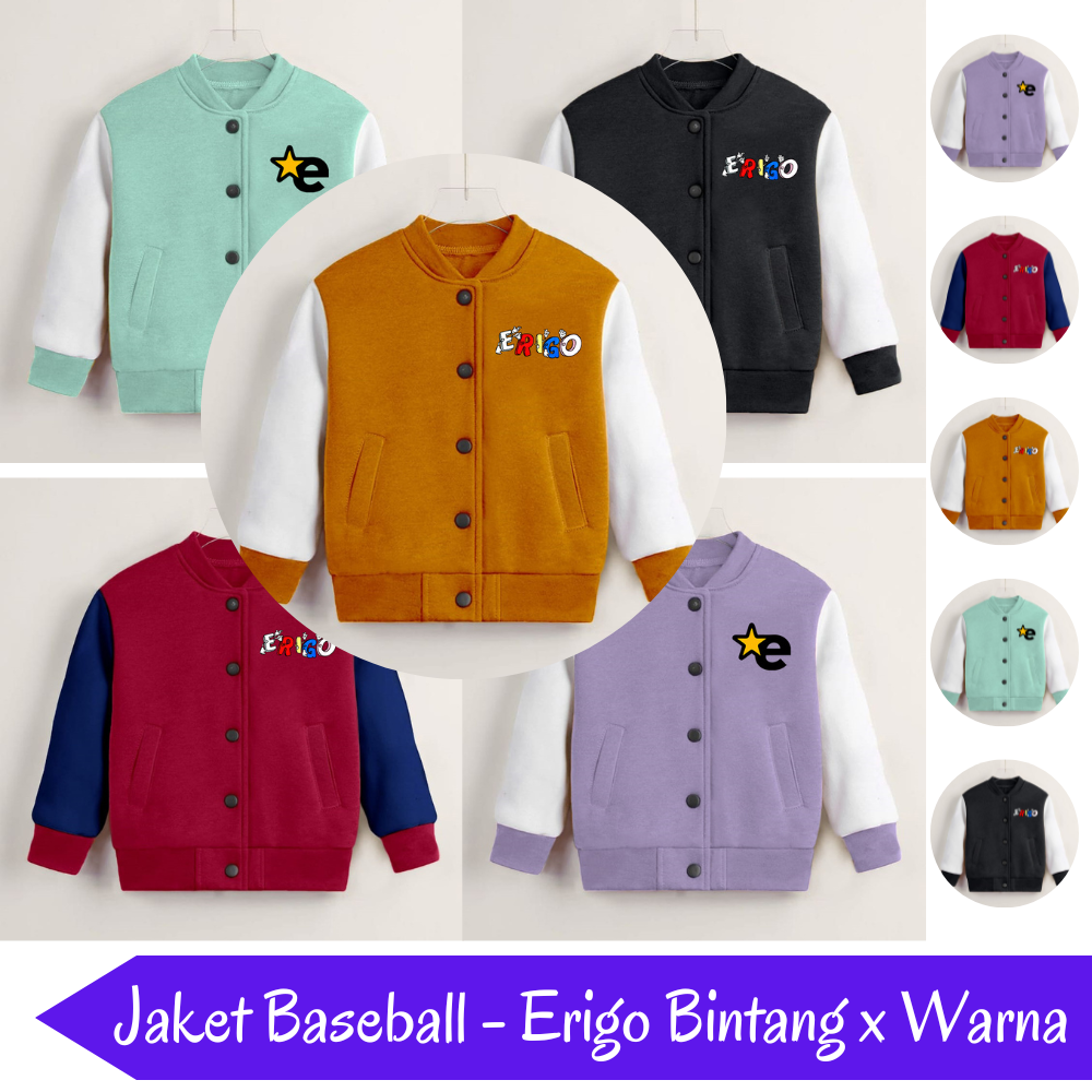 Jual Jaket Erigho - Jacket Jeket Baseball Basebal Anak Anak Laki laki ...