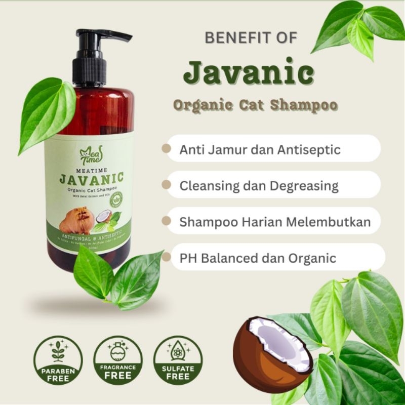 Jual Javanic Organic Cat Shampoo, Non SLS Shampo Kucing Anti Jamur ...