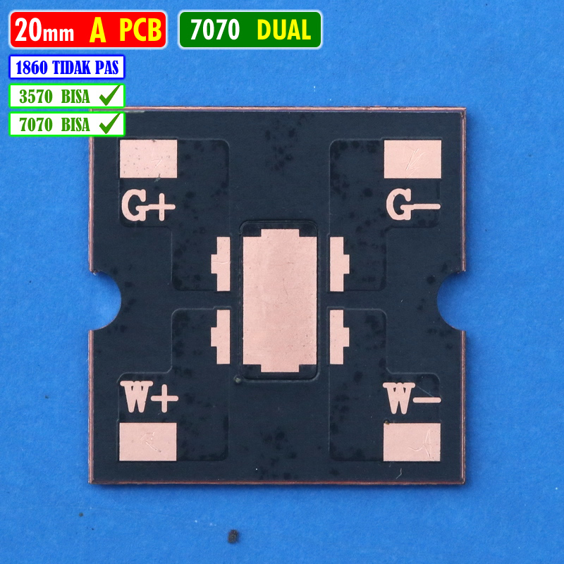 Jual PCB A 7070 20mm Tembaga Dual MCP XHP70 LED BiLED Projie Dakar RTD ...