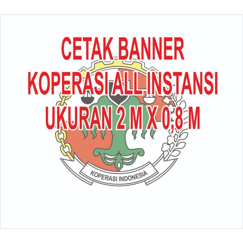 Jual Banner Koperasi Simpan Pinjam All Instansi Ukuran 2 Meter X 0.8 ...