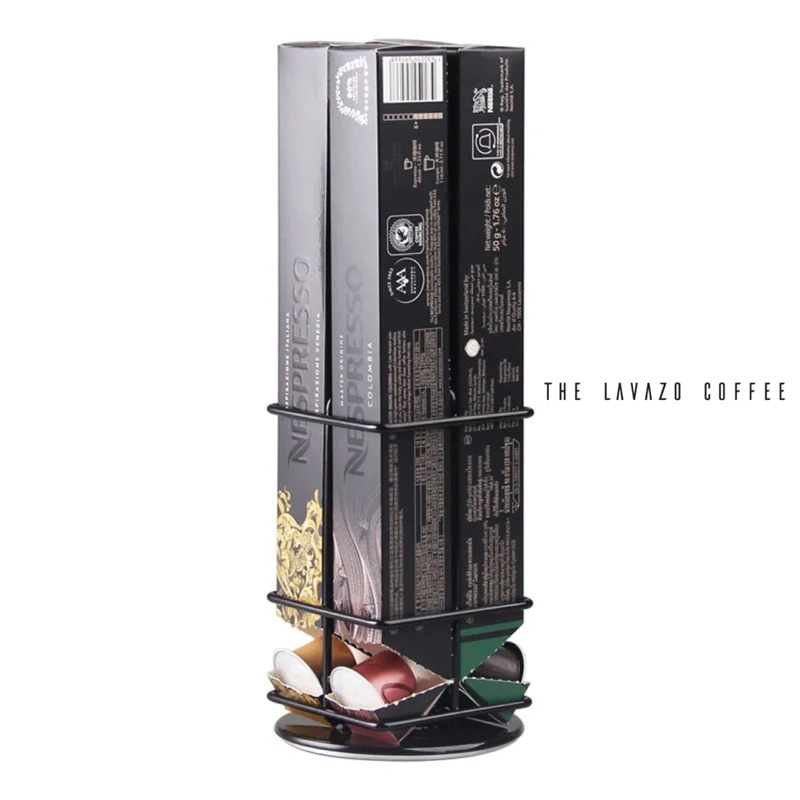 Jual NESPRESSO Capsule Rack Holder Storage | 360 Rotating Capsule Tower ...