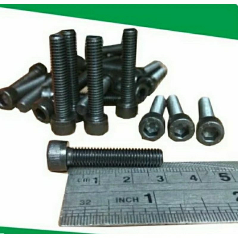 Jual Baut L Baja Hitam M6x30 - Kunci L5 Grade 12.9 | Shopee Indonesia