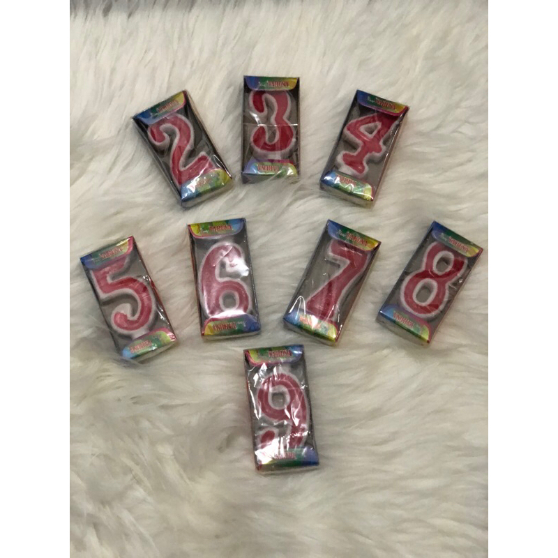 Jual Lilin Angka Merah Putih ujuran 7cm | Shopee Indonesia