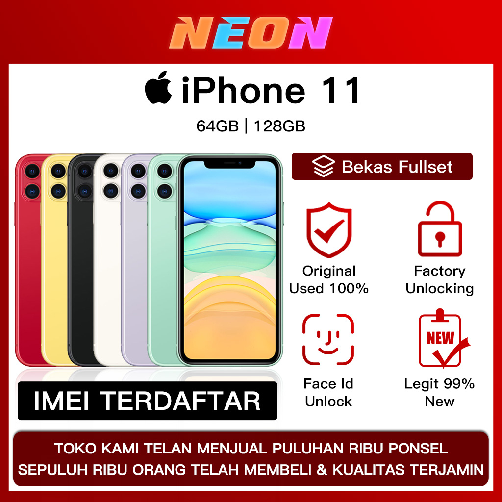 Jual iBox iPhone 11 64GB 128GB 11 Pro 64GB 256GB Second Semua Warna Fullset Smooth Like New ...