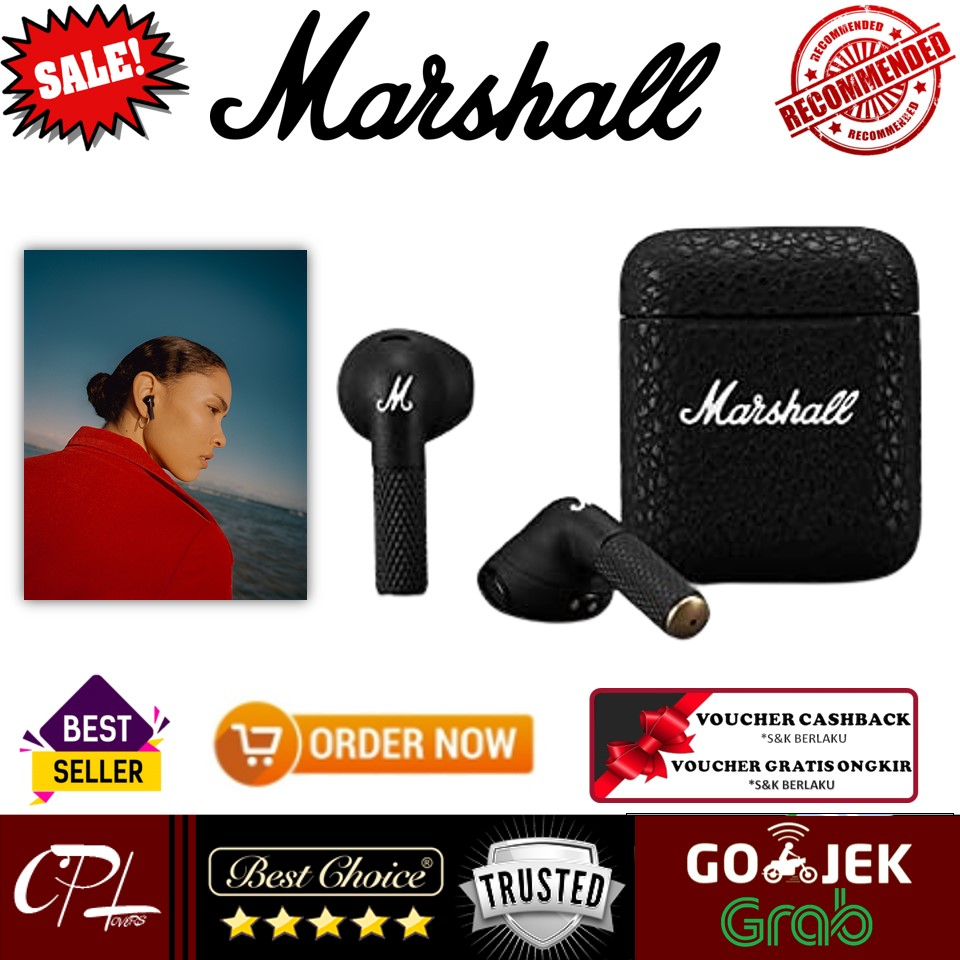 Jual Marshall Minor III Black True Wireless Headphones - ORIGINAL ...