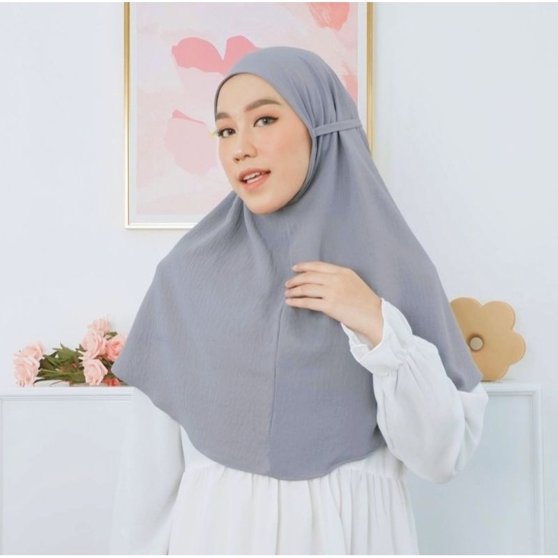 Jual Jilbab Instan Bergo Maryam Crinkle Airflow Premium | Hijab Crinkle ( Airflow ) | Shopee ...