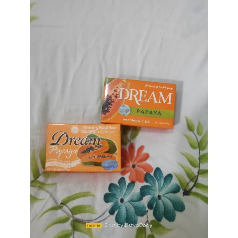 Jual Sabun Muka Dream Papaya Whitening Facial Bar Soap Original 100gram ...
