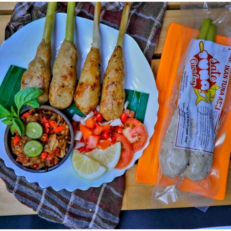 Jual SATE TUNA CIWIDEY + SAMBAL MATAH - SATE LILIT IKAN TUNA - SATE ...