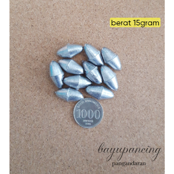 Jual timah pemberat mancing kolam,sungai,laut tipe C (melinjo) | Shopee Indonesia