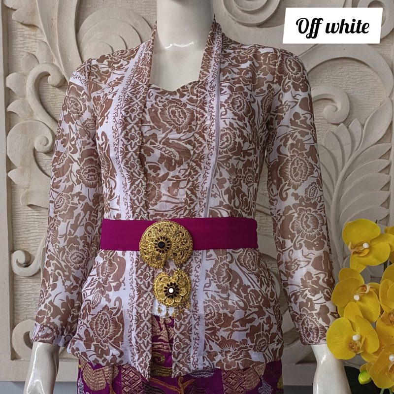 Jual Kebaya jadi rembang semilukis motif mawar super cantik/ JARITAN ...