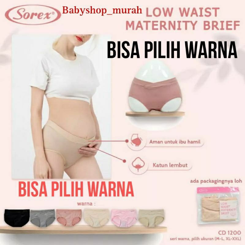 Jual SEMPAK SOREX 1200 LOW WAIST MATERNITY BRIEF - CD CELANA DALAM RAJUT IBU HAMIL | Shopee ...
