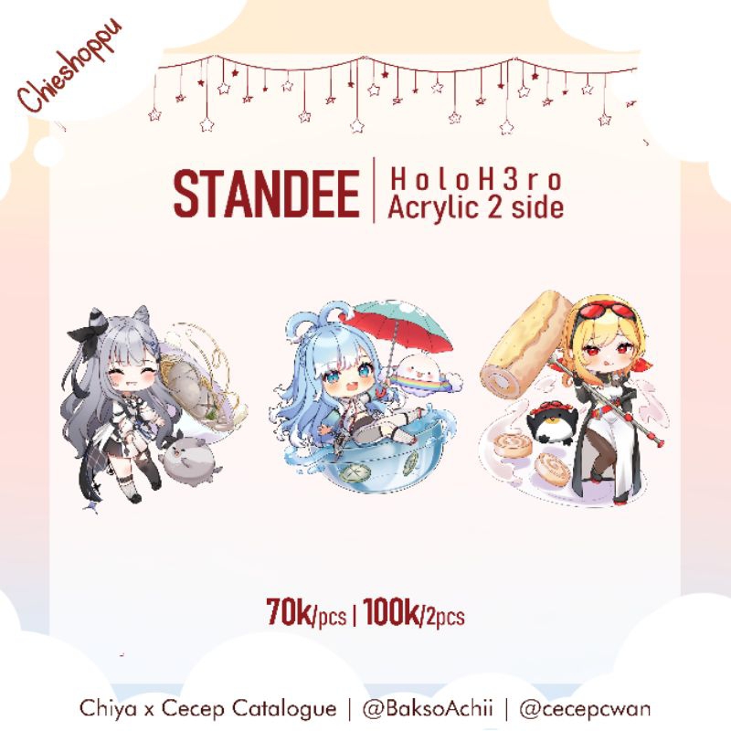 Jual standee hololive id gen 3 | holoh3ro | Shopee Indonesia