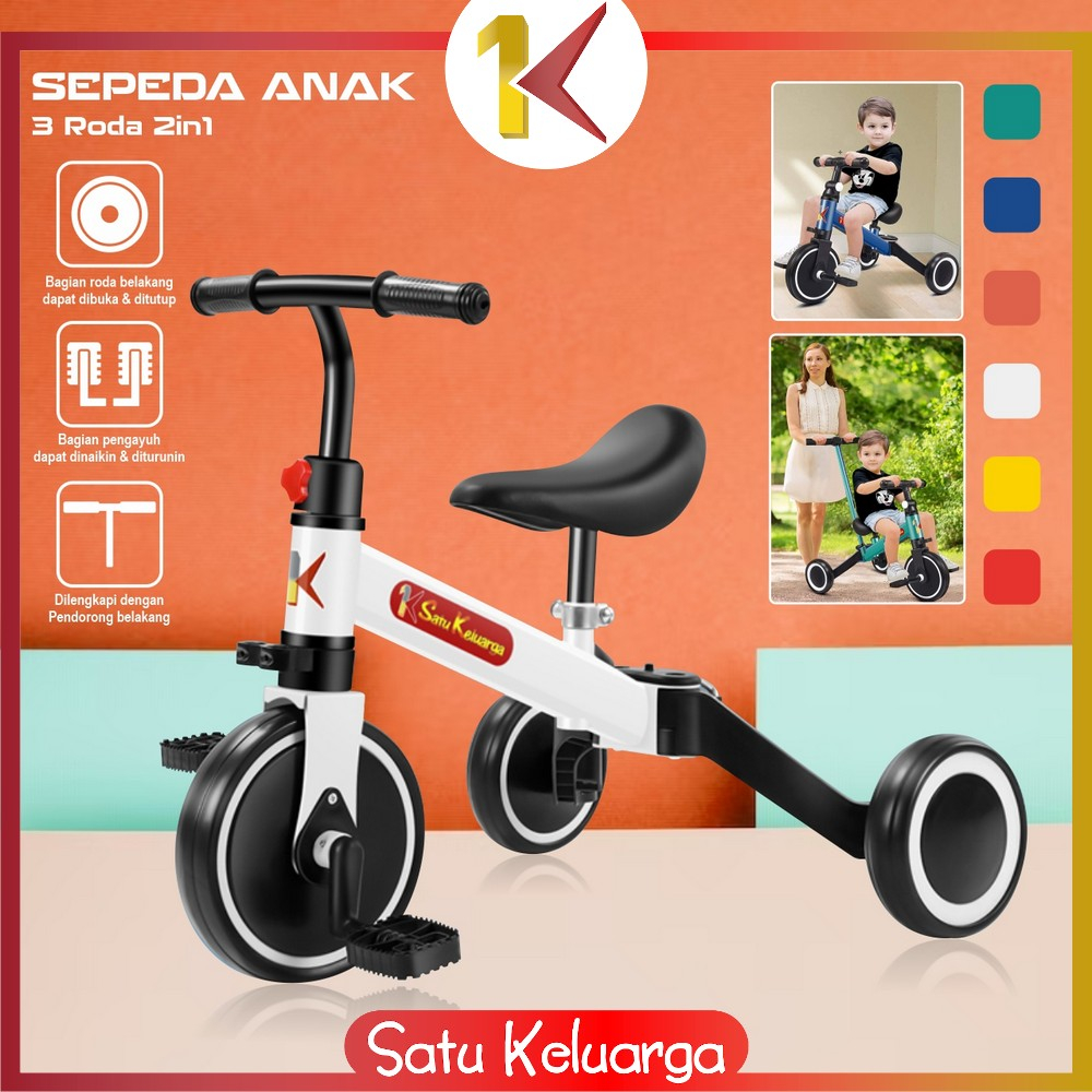Jual SK-M97 Mainan Sepeda Anak 3 Roda 2in1 Sepeda Keseimbangan Anak ...