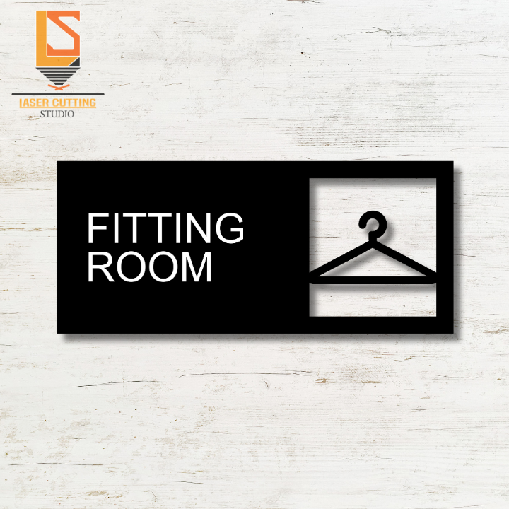 Jual Sign Fitting Room acrylic Akrilik Timbul | Papan Tanda Sign Kamar ...