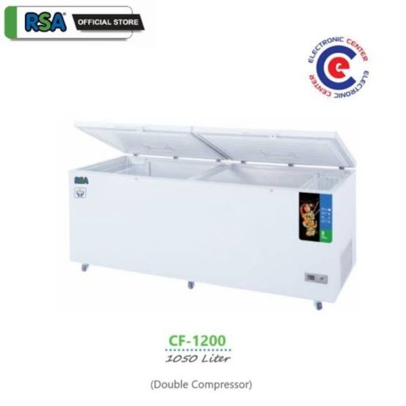Jual RSA CF-1200 CHEST FREEZER 1050 L CF1200 CF 1200 DUAL KOMPRESOR ...