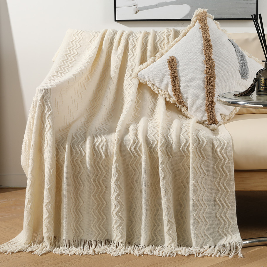 Jual Japanese Scandinavian Aesthetic Throw Blanket / Selimut Throw ...