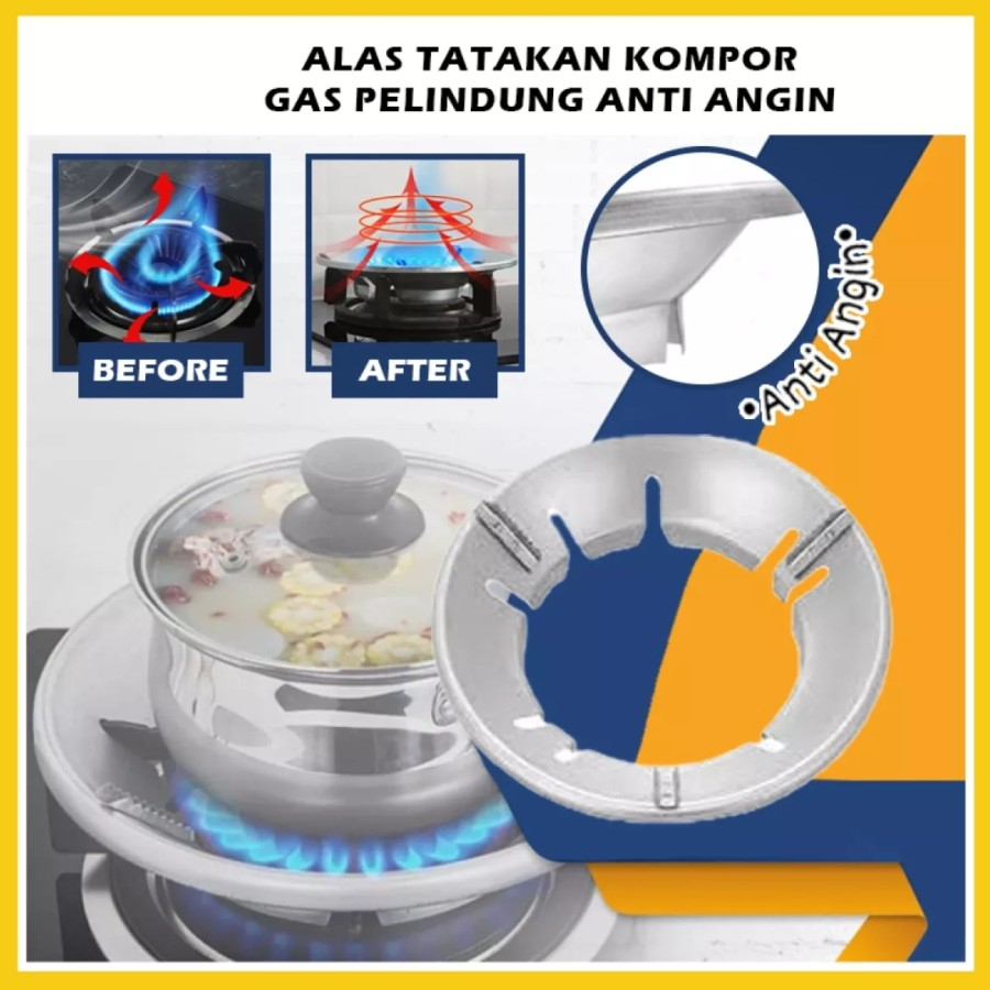 Jual Alas Tatakan Kompor gas Stove Cover Pelindung Penahan Angin Anti ...