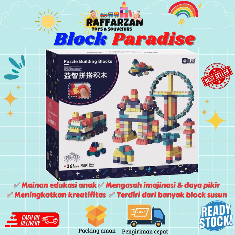 Jual Mainan Anak Edukatif Susun Balok Block Bricks Mainan Anak Kreatif ...