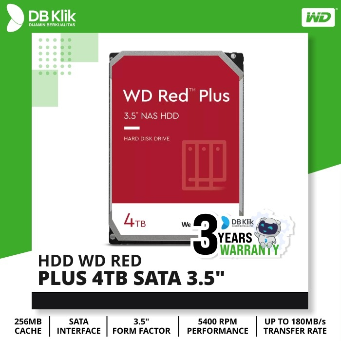 Jual Harddisk HDD WDC 4TB SATA RED - Hardisk WD RED 4TB 3.5 Inch SATA ...