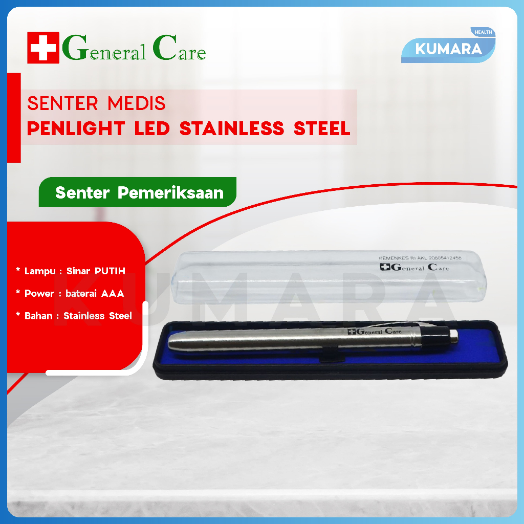 Jual GENERAL CARE - Penlight LED Stainless Steel / Senter Medis ...