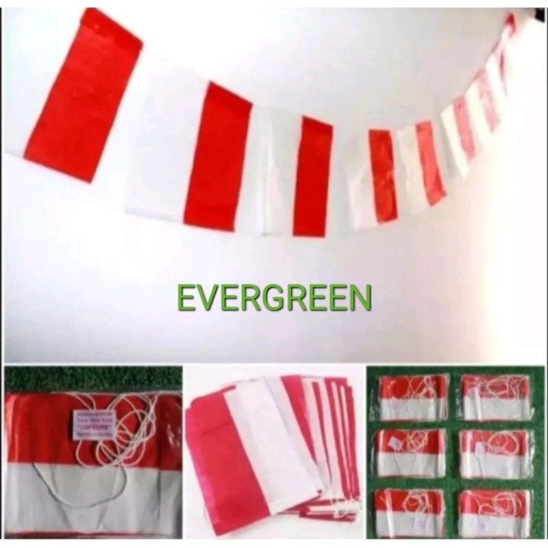 Jual Bendera Plastik Tali | Bendera Merah Putih Tali siap pakai ...