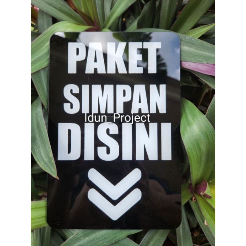 Jual Sign board bell/Sign Board Harap Kurir Pencet Bell Jikat Tak Ada ...